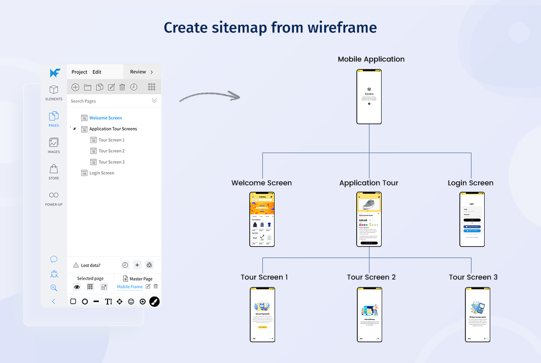 SiteMap WireframePro Addon